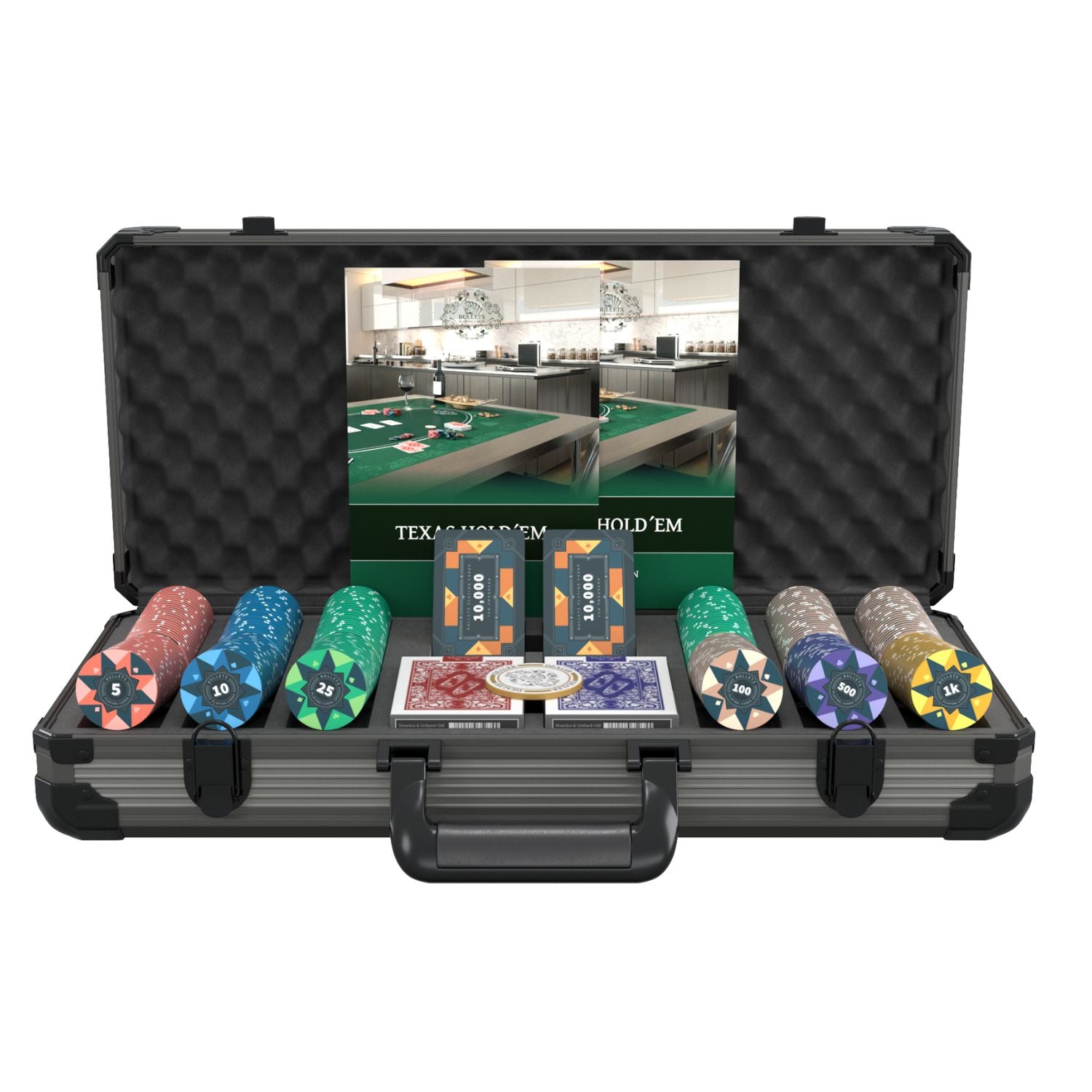 Poker Sets – Complete Chip & Card Sets in Cases | Bullets Cards ...