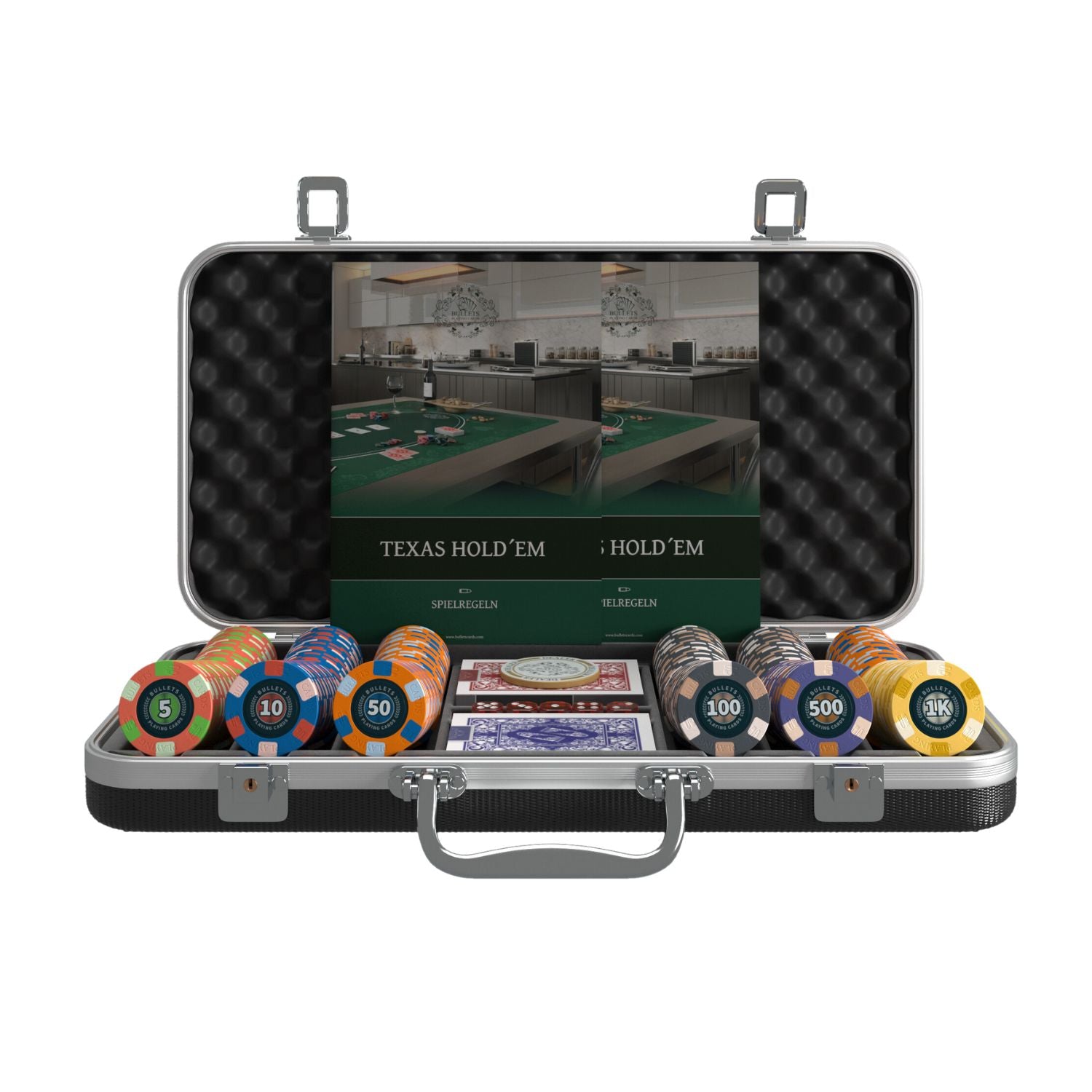 Poker Sets – Complete Chip & Card Sets in Cases | Bullets Cards ...